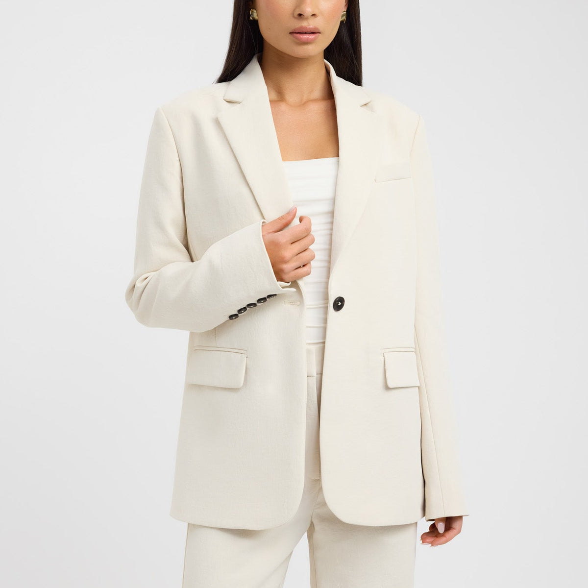 Ariel Button Blazer – USA KOOKAÏ